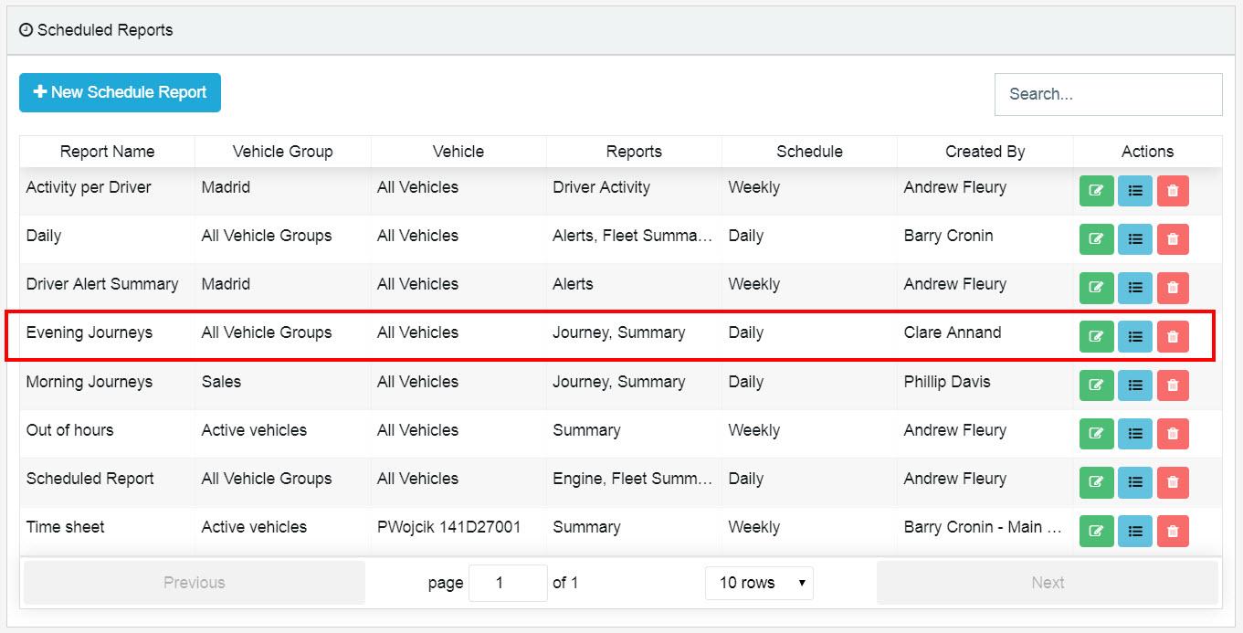 Creating Scheduled Reports